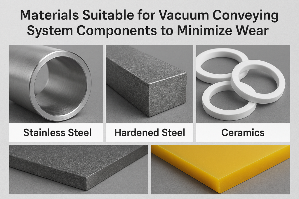 Welke materialen zijn geschikt voor vacuümtransportsysteem